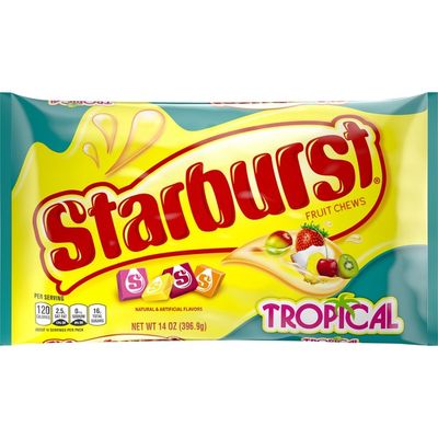 Starburst Tropical Fruit Chews Candy (14 oz) - Instacart