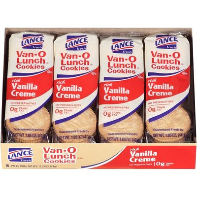 Lance Van-O Lunch Rich Vanilla Cream Cookies (8 ct) - Instacart
