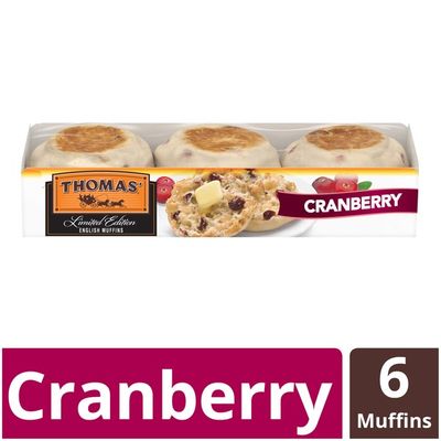 Thomas Cranberry Limited Edition English Muffins (13 oz) - Instacart