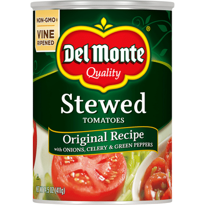 Del Monte Original Recipe Stewed Tomatoes with Onions, Celery & Green ...
