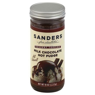 Sanders Dessert Topping, Milk Chocolate Hot Fudge (10 oz) - Instacart