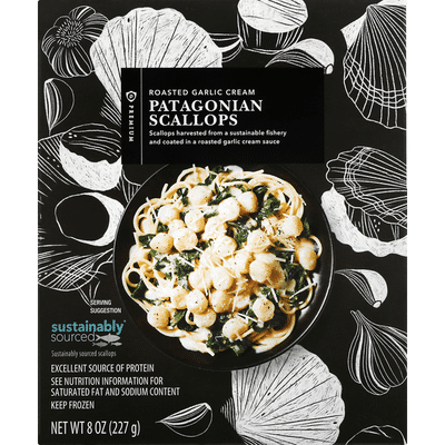 Publix Premium Patagonian Scallops, Roasted Garlic Cream (8 oz) - Instacart