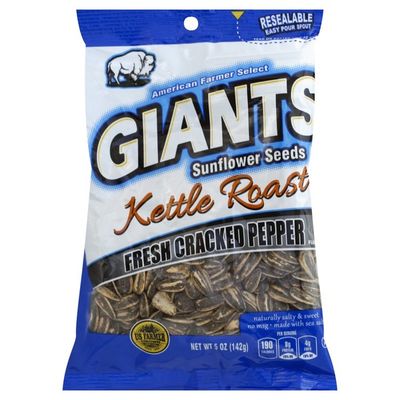 Giants Snacks Sunflower Seeds, Kettle Roast, Fresh Cracked Pepper ...