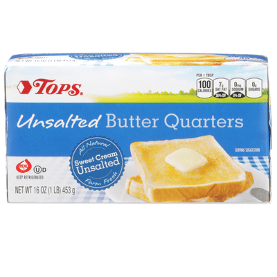 Tops Unsalted Butter Quarters (16 oz) - Instacart
