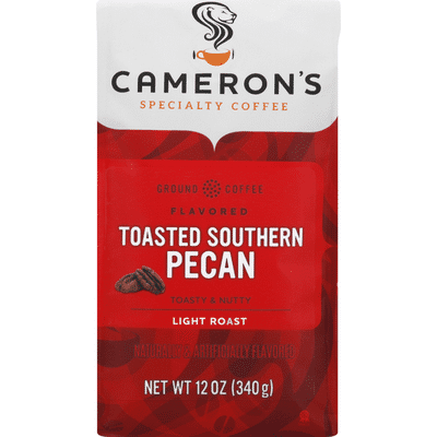 Camerons Coffee, Ground, Light Roast, Toasted Southern Pecan (12 oz ...