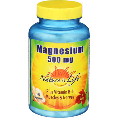 Nature's Life Magnesium Plus Vitamin B6 Muscles And Nerves daily ...
