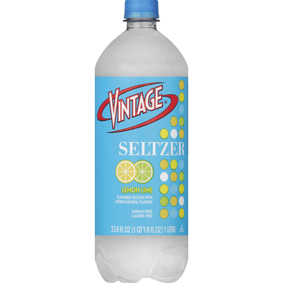 Vintage Seltzer, Lemon Lime (1 L) - Instacart