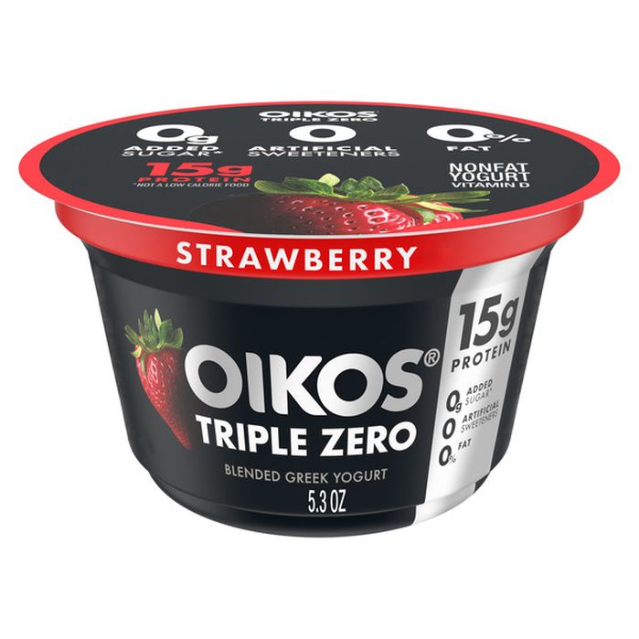 Danone Triple Zero Strawberry Greek Yogurt