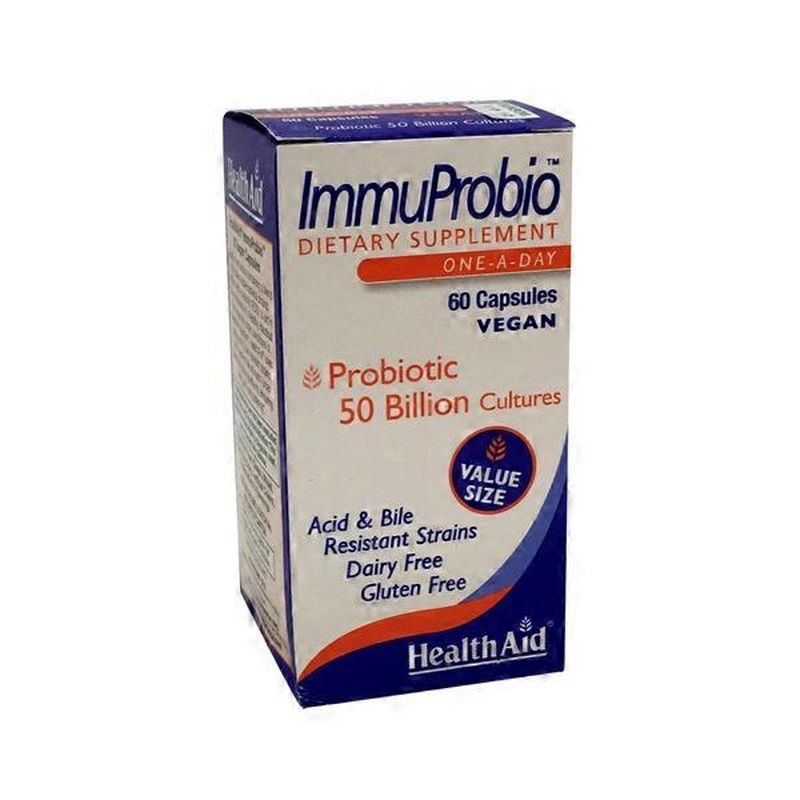 HealthAid ImmuProbio 1 a day capsules Probiotic 50 Billion (60 ct ...