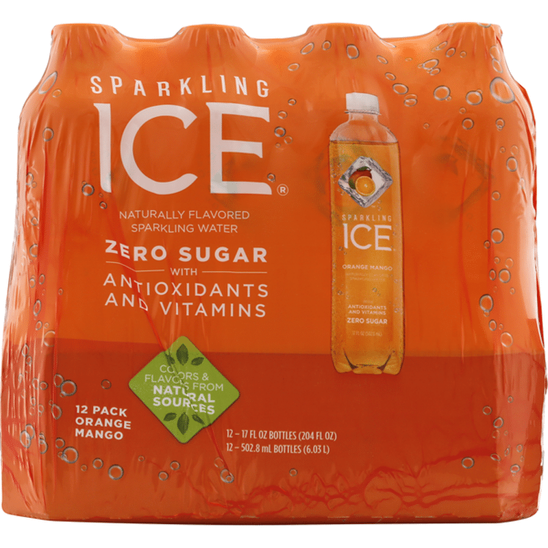 Sparkling ICE Orange Mango Sparkling Water (17 fl oz) - Instacart
