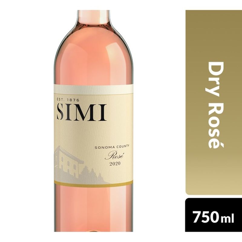 SIMI Sonoma County Dry Rose Wine (750 ml) - Instacart