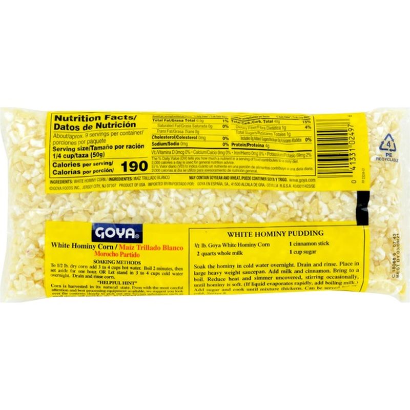 Goya White Hominy Corn (16 oz) - Instacart