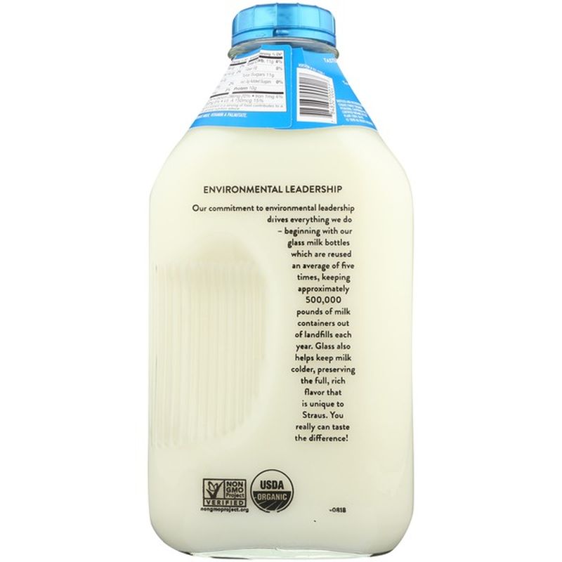 Straus Family Creamery Organic Fat Free Milk (64 oz) - Instacart