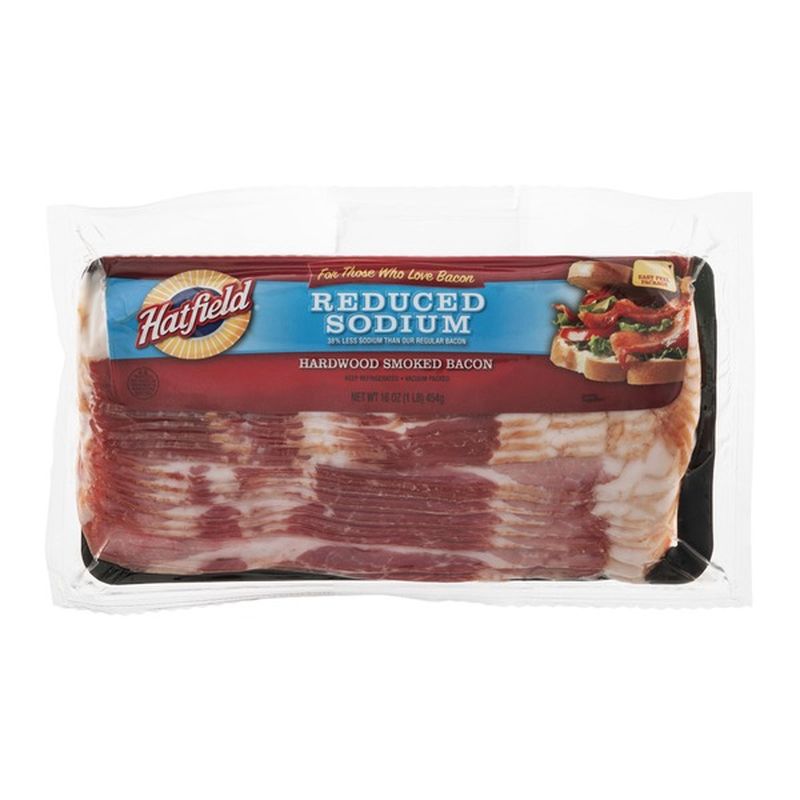 Hatfield Hardwood Smoked Bacon Reduced Sodium (16 oz) - Instacart