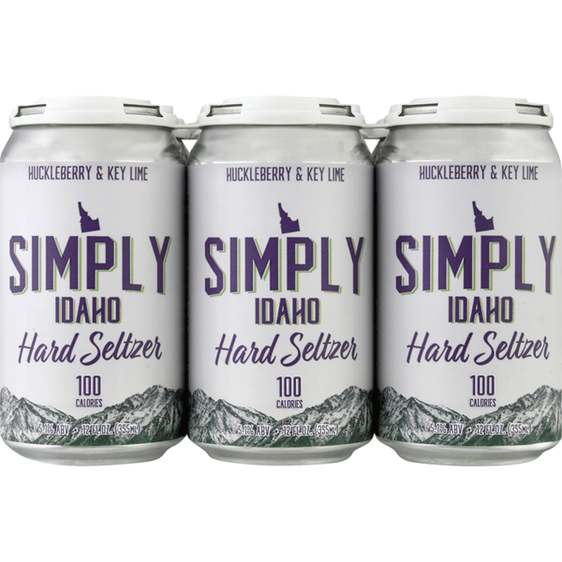 Simply Idaho Hard Seltzer, Huckleberry & Key Lime (6 each) - Instacart