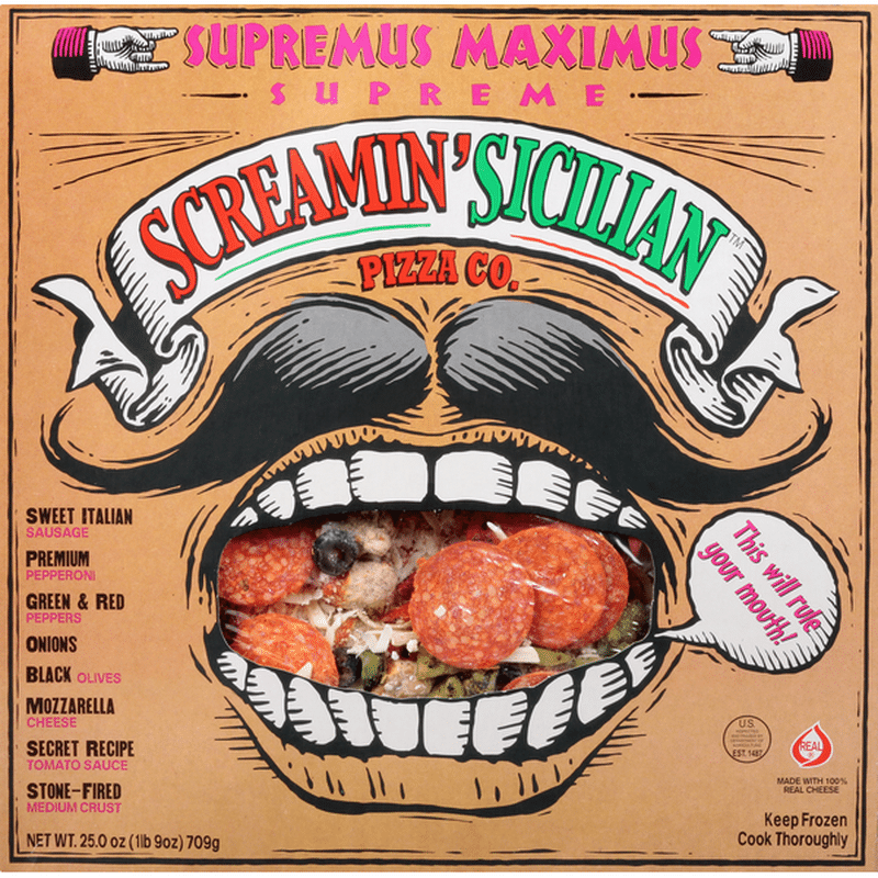 Screamin' Sicilian Pizza, Supreme (25 oz) - Instacart