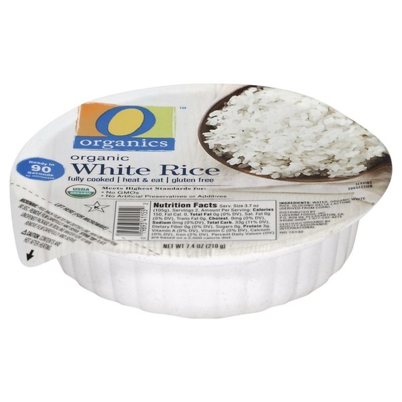 O Organics White Rice, Organic (7.4 oz) - Instacart