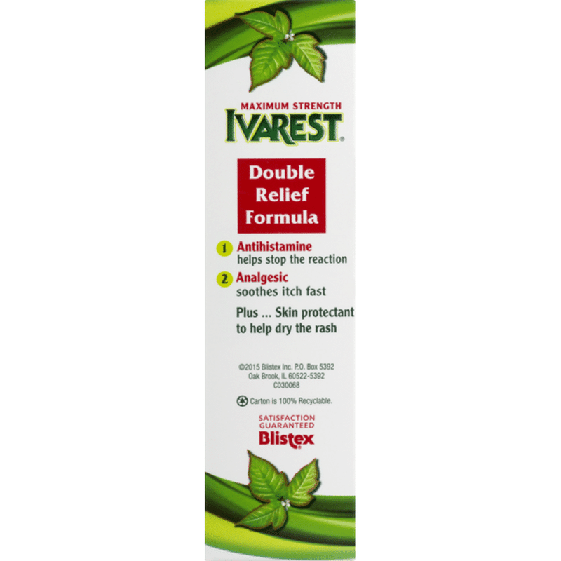Ivarest Maximum Strength Poison Ivy Itch Cream (2 oz) from CVS Pharmacy ...