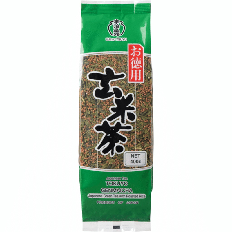 Uji No Tsuyu Tokuyo Green Tea Roasted Rice GenmaiCha, (14.1 oz) - Instacart