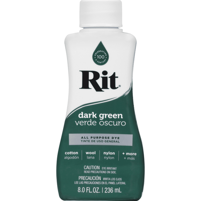 Rit All Purpose Dye, Dark Green (8 oz) - Instacart