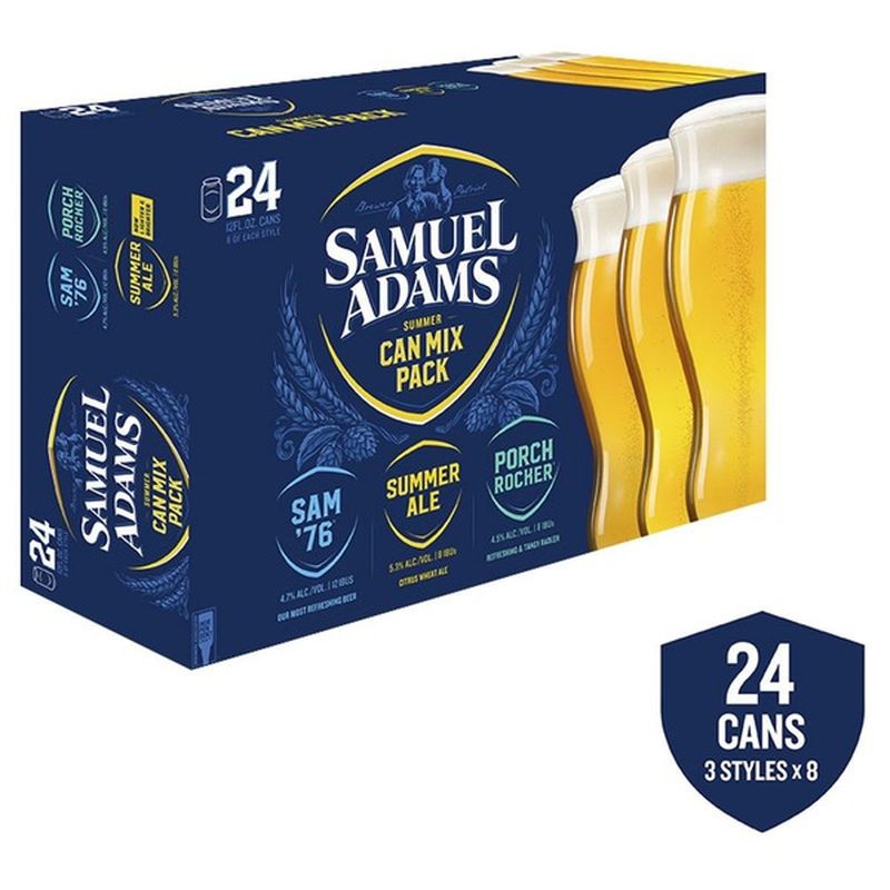 Samuel Adams Beer, Can Mix Pack (12 fl oz) - Instacart