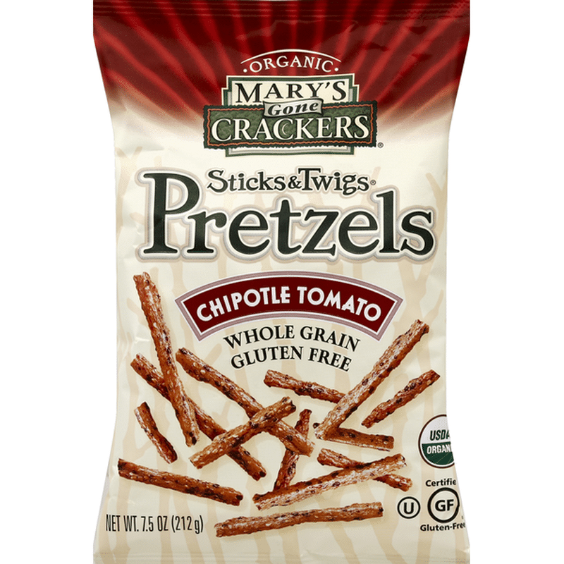 Mary's Gone Crackers Pretzels, Organic, Sticks & Twigs, Chipotle Tomato ...