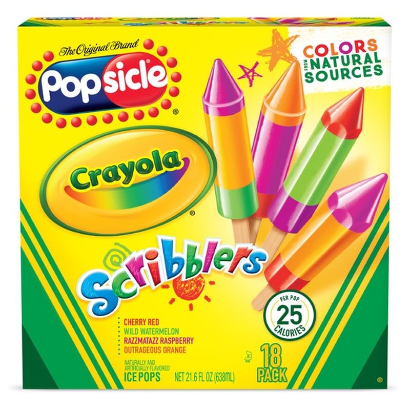 Popsicle Ice Pops Scribblers (21.6 oz) - Instacart