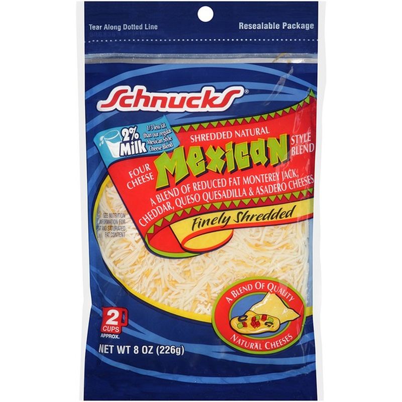 Schnucks Shredded Mexican 2% Blend (8 oz) - Instacart