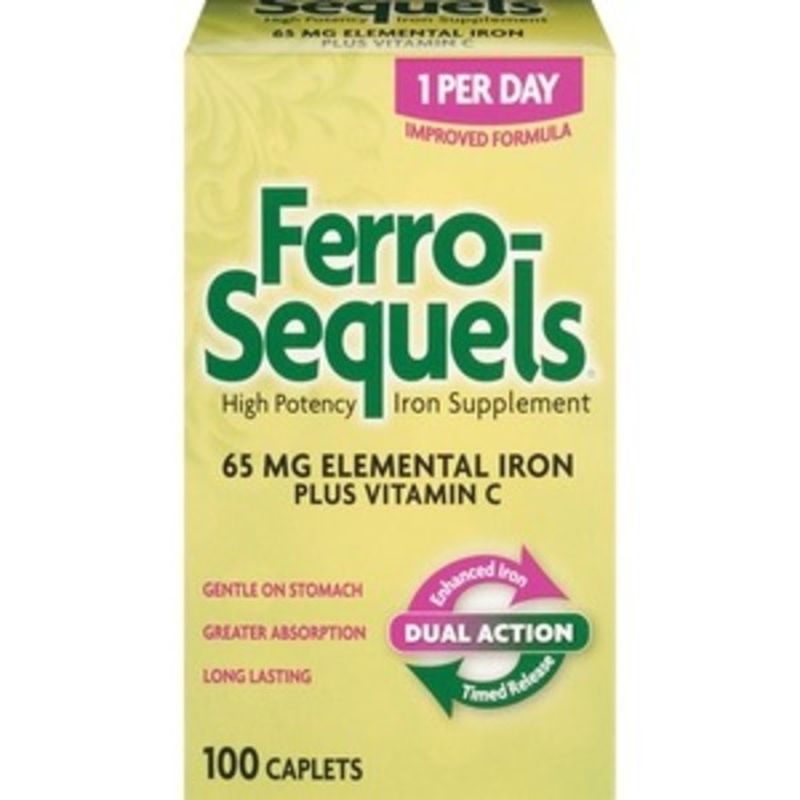Ferro-Sequels High Potency Iron Supplement - 100 CT (100 ct) - Instacart
