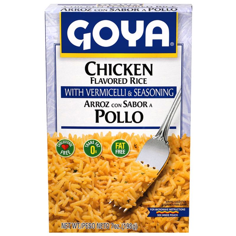 Goya Chicken Flavored Rice, with Vermicelli & Seasoning (7 oz) - Instacart