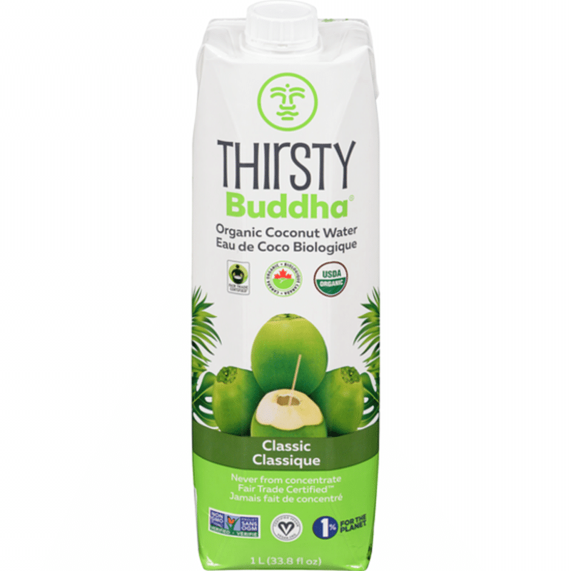 Thirsty Buddha All Natural Coconut Water (33.8 oz) - Instacart