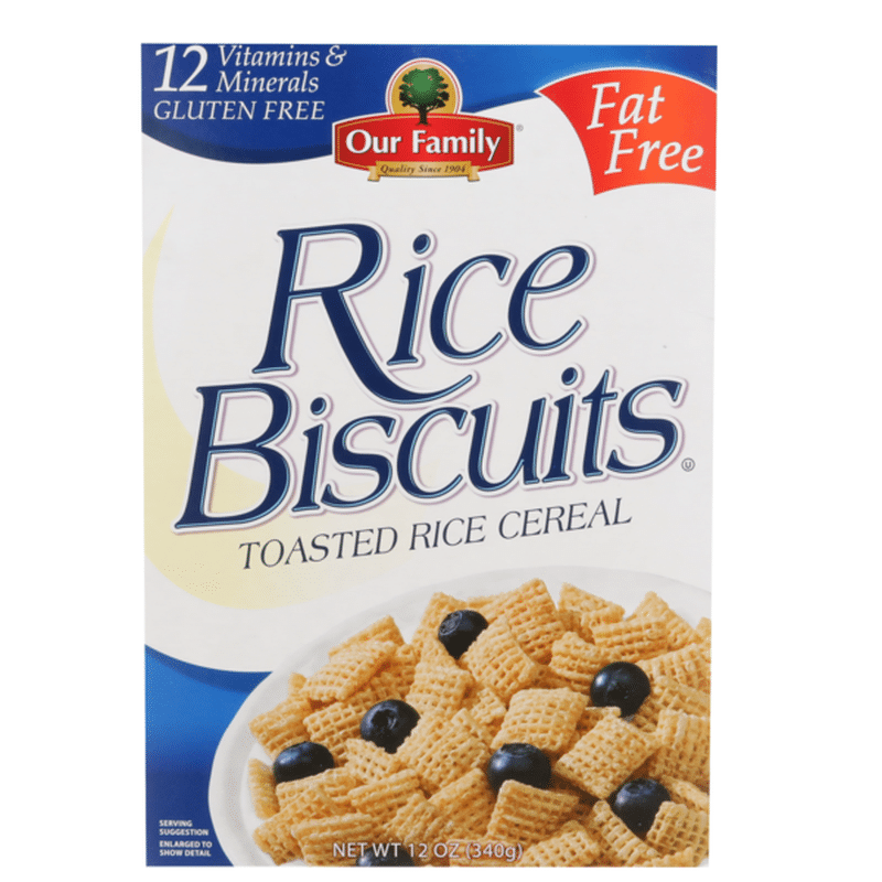 Our Family Rice Biscuits Toasted Rice Cereal (12 oz) - Instacart