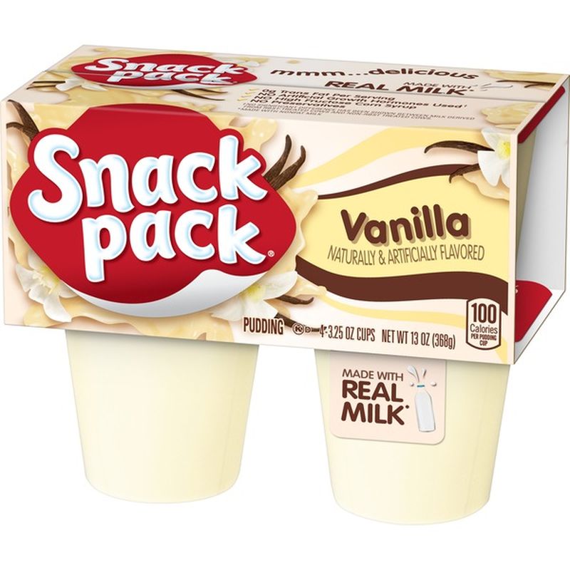Snack Pack Pudding Vanilla (3.25 oz) - Instacart