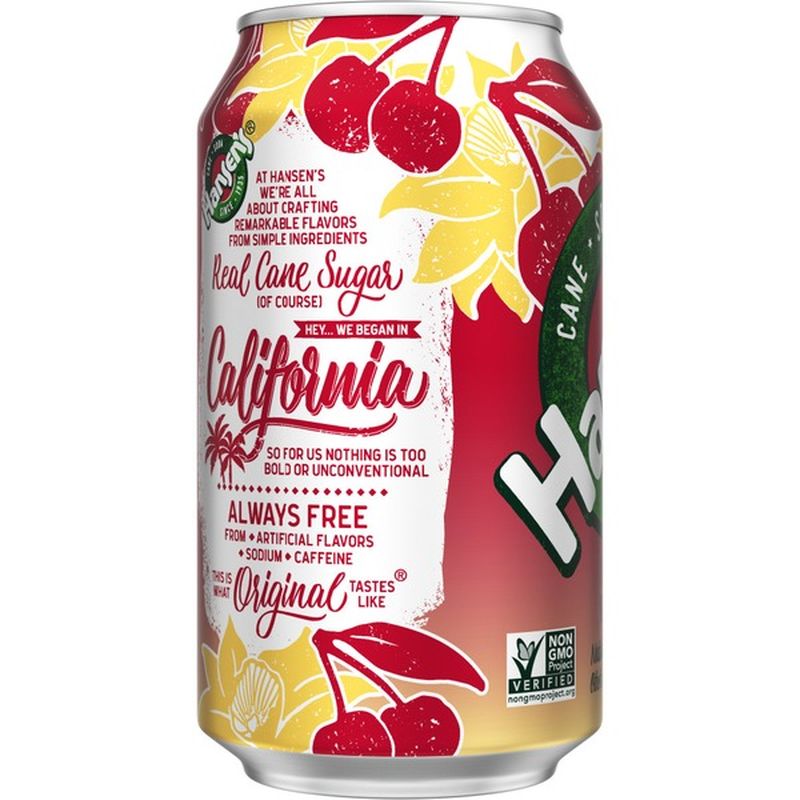 Hansen's Cherry Vanilla Can (12 fl oz) - Instacart