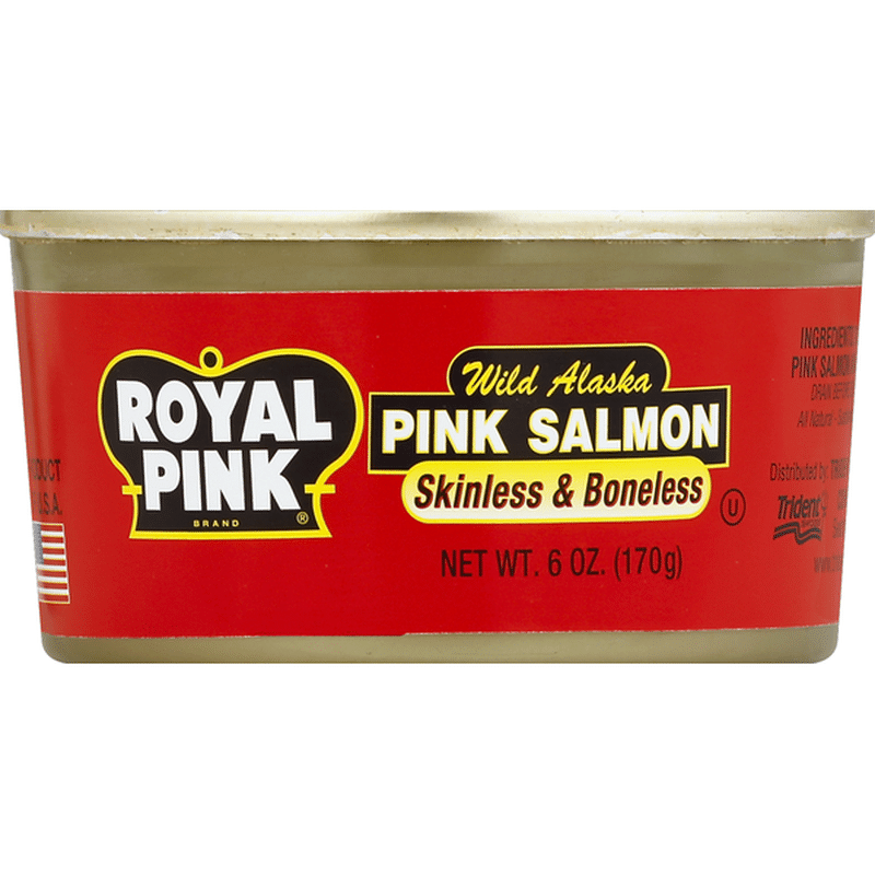 Royal Pink Salmon, Pink, Wild Alaska, Skinless & Boneless (6 oz ...