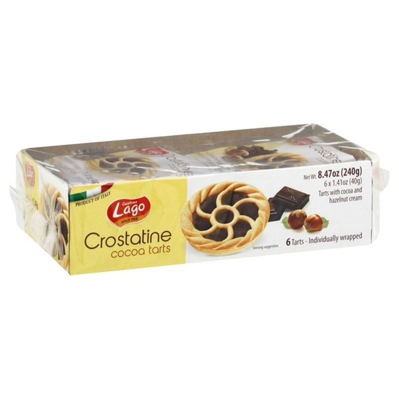 Gastone Lago Tarts, Cocoa, Crostatine (6 each) - Instacart