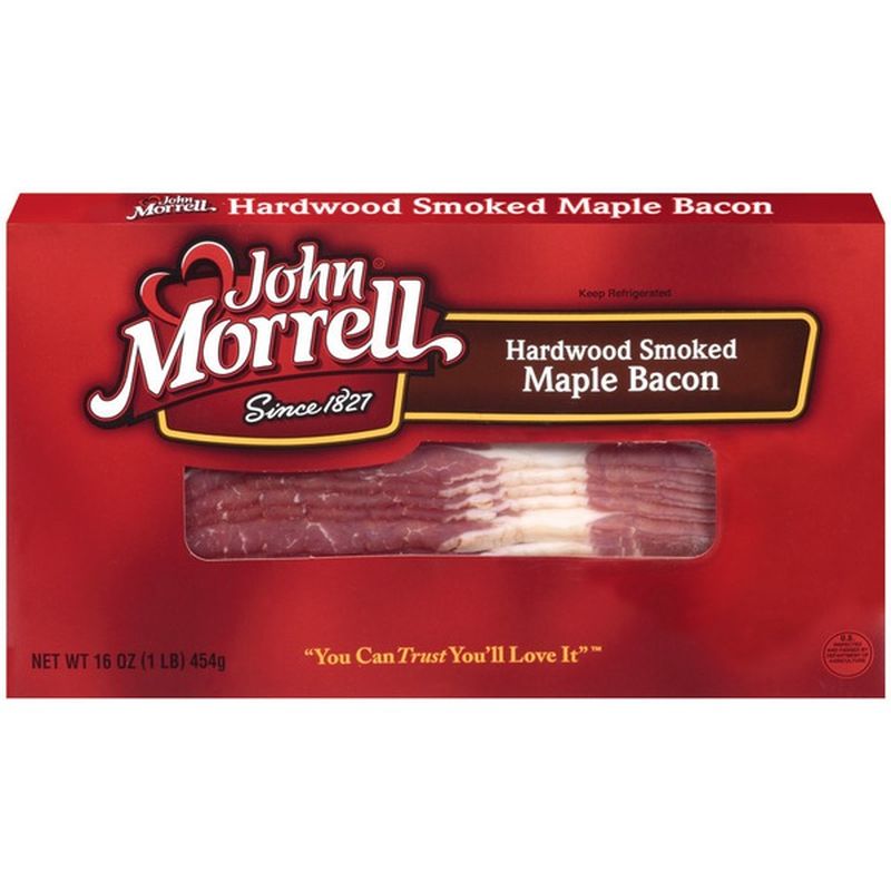 John Morrell Hardwood Smoked Maple Bacon (16 oz) - Instacart