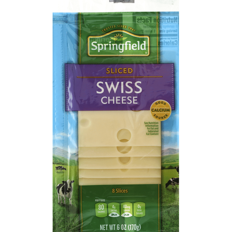 Springfield Cheese, Swiss, Sliced (8 oz) Delivery or Pickup Near Me ...