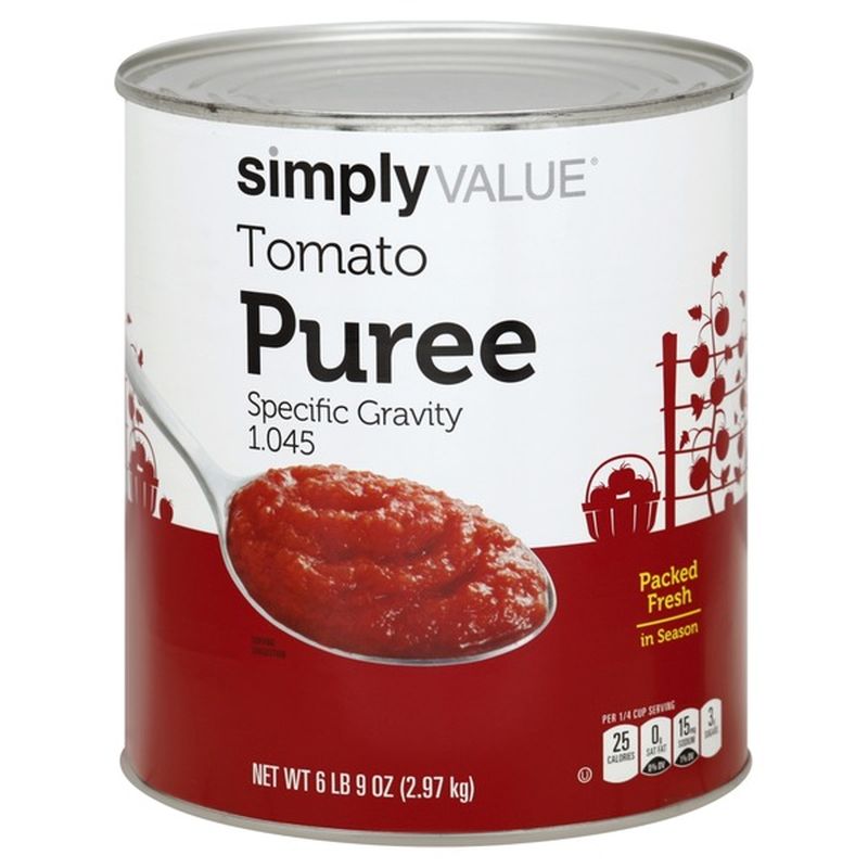 Simply Value Tomato Puree, Specific Gravity 1.045 (105 oz) - Instacart