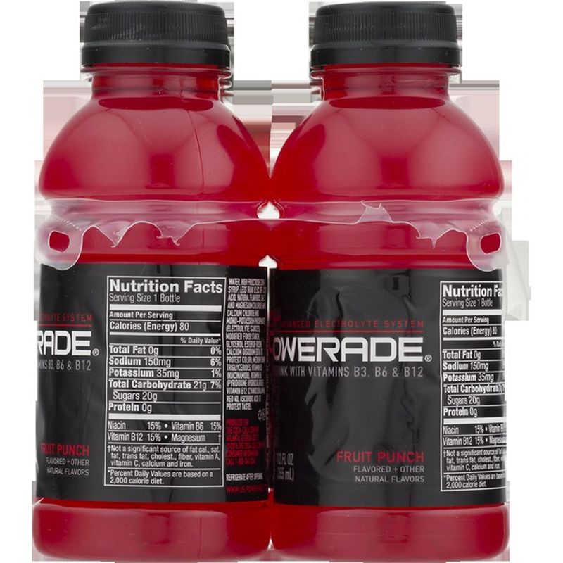 Powerade Sports Drink, Fruit Punch Flavored, 6 Pack (6 each) - Instacart