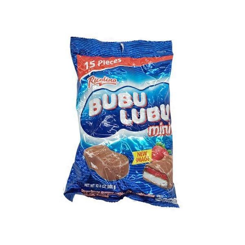 Ricolino Bubu Lubu Marshmallow And Strawberry Flavored Mini Gummy With Chocolate Flavored ...