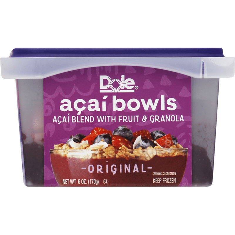 Dole Original Acai Bowls Blend With Fruit and Granola (6 oz) - Instacart