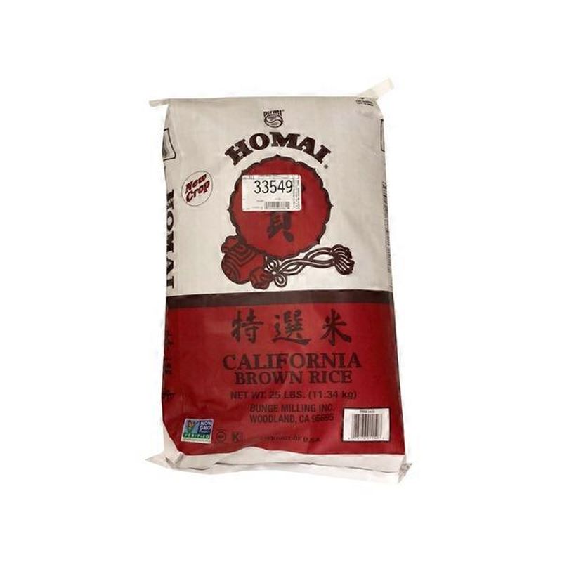 Homai California Brown Rice (25 lb) - Instacart