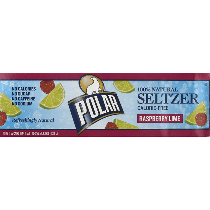 Polar Seltzer, Raspberry Lime (12 fl oz) - Instacart