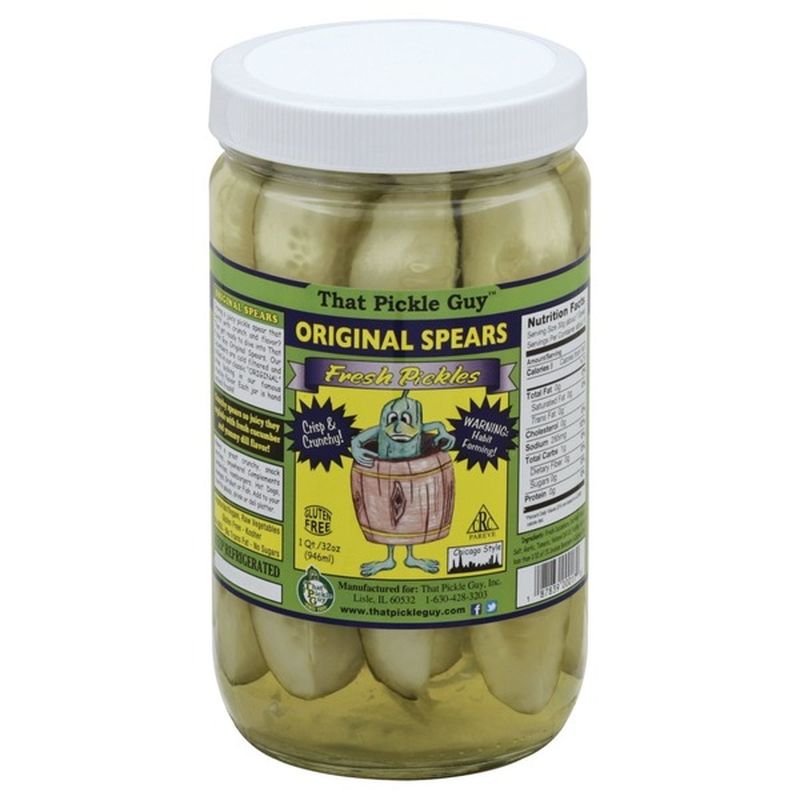 That Pickle Guy Pickles, Fresh, Original Spears (32 oz) - Instacart