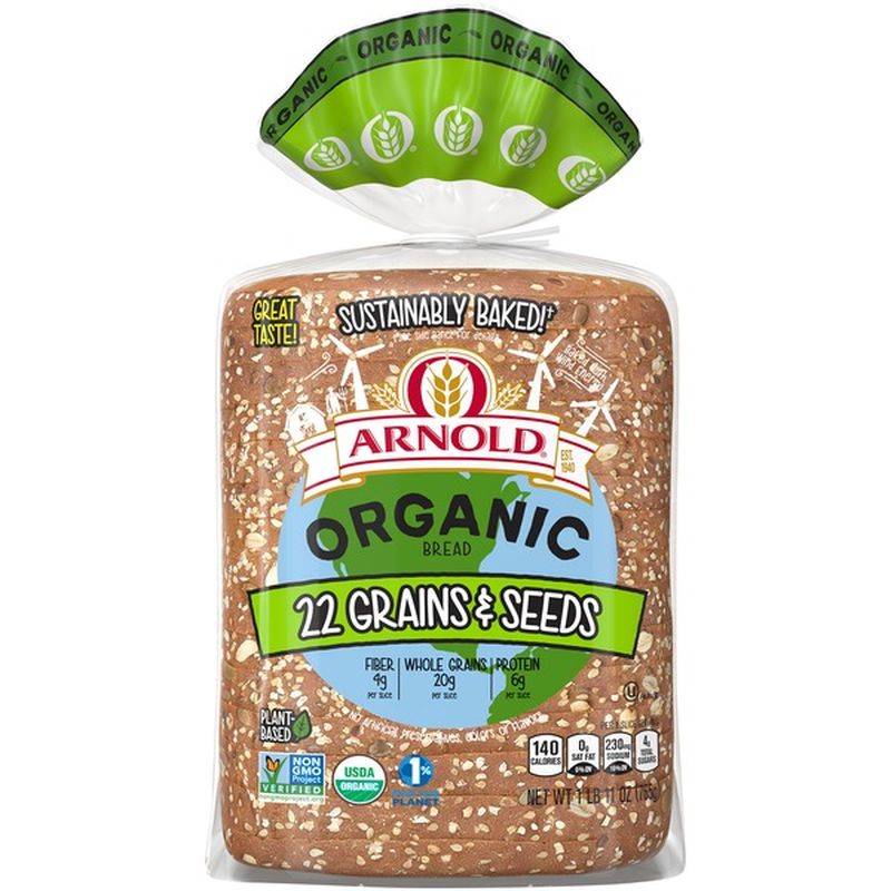 Arnold Organic 22 Grains & Seeds Bread (27 oz) - Instacart