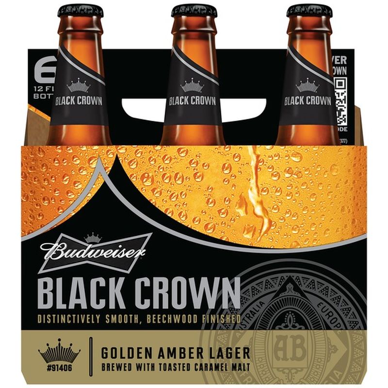 Budweiser Black Crown Beer (12 fl oz) - Instacart