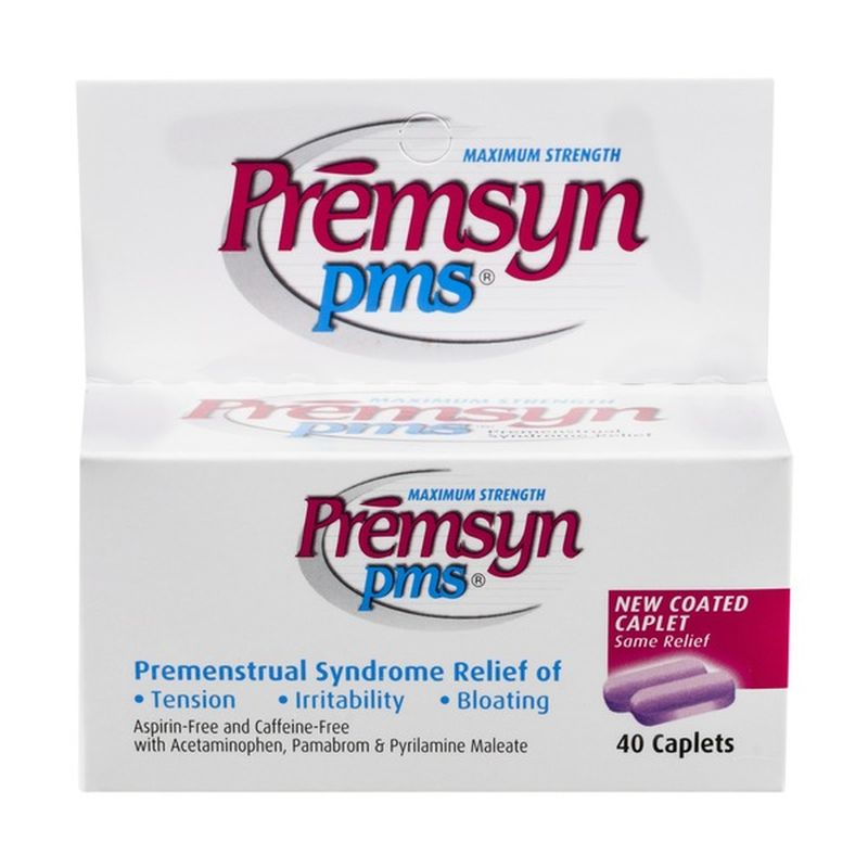 Premsyn PMS Maximum Strength Caplets - 40 CT (40 ct) - Instacart