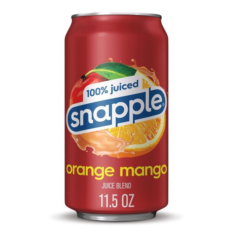 Snapple 100% Juiced Orange Mango Juice Drink (11.5 fl oz) - Instacart