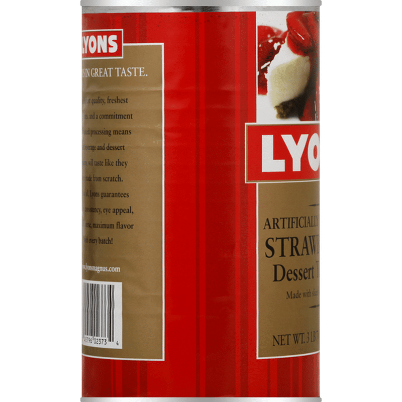 Lyons Dessert Topping, Strawberry (55 oz) Delivery or Pickup Near Me ...